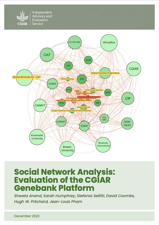 Social Network Analysis Evaluation Of The Cgiar Genebank Platform Iaes Cgiar Independent
